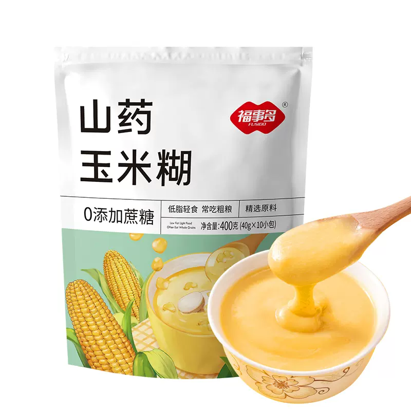 Get Fushiduo Yam Corn Paste 400g * 1 Bag Low Fat Meal Replacement ...