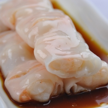 Dim Sum-Steamed Rice sheet roll with shrimp - Weee!