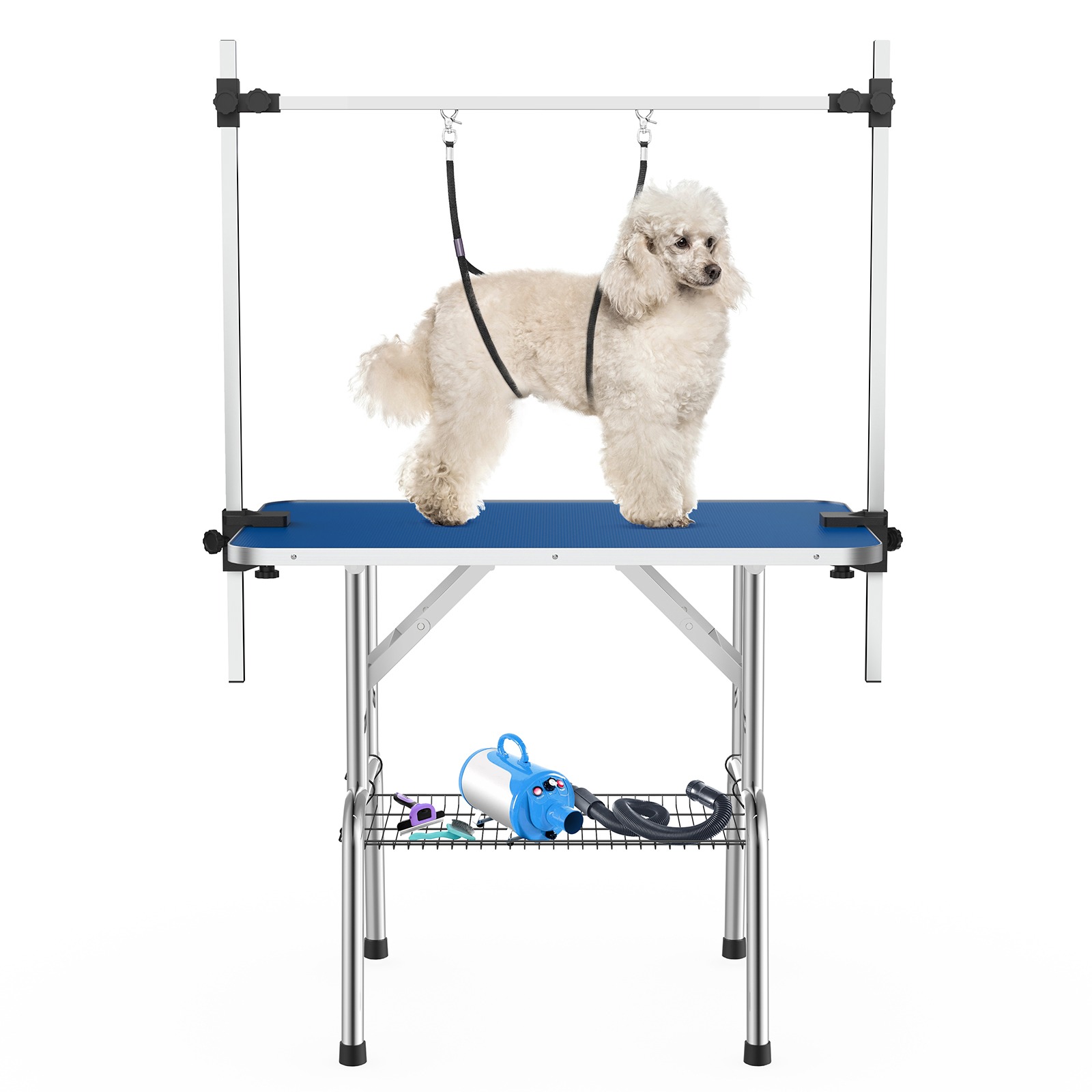Get 36" Dog Grooming Table, Foldable Home Pet Bathing Station with ...