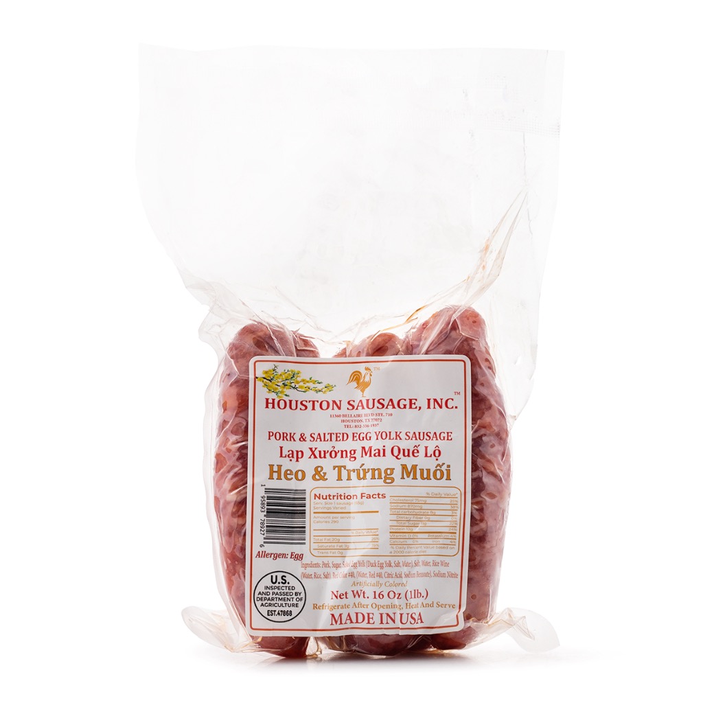 Houston Pork & Salted Egg Yolk Sausage - Weee!