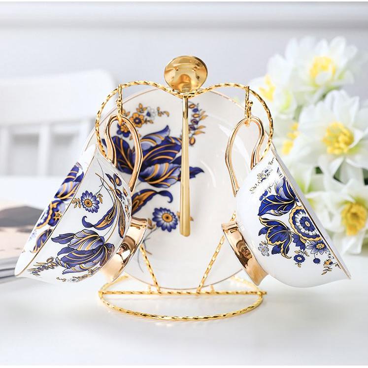 Get BESTLEAFTEA Afternoon Tea, Flower Tea Cup, Saucer, Tea Rack Gift ...