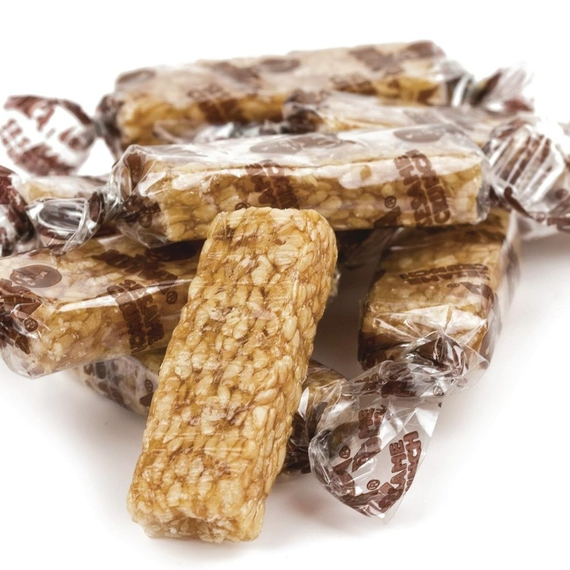 Sesame Crunch - Small Individually-Wrapped Crunchy Sesame Candy Bars ...