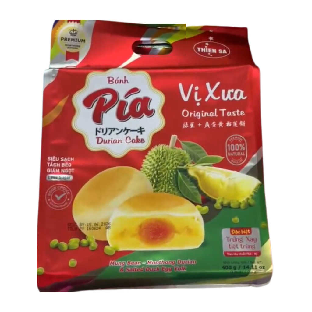 Get Thien Sa Pia Cake (Mung Bean - Durian - Salted Duck Egg Yolk ...