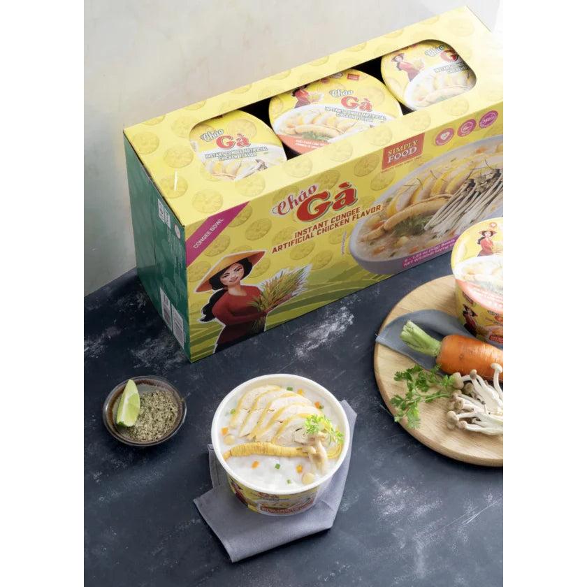 Get Simply Food Chicken Congee Bowl 1.83oz pack of 9 Delivered | Weee ...