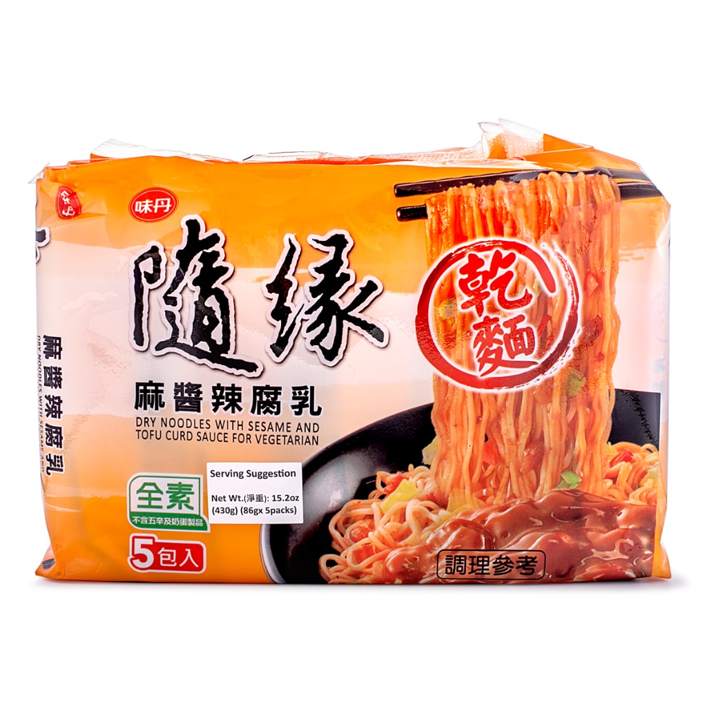 Wei dan 비빔면 참깨 취두부 소스 매운맛 5봉입 - Weee!