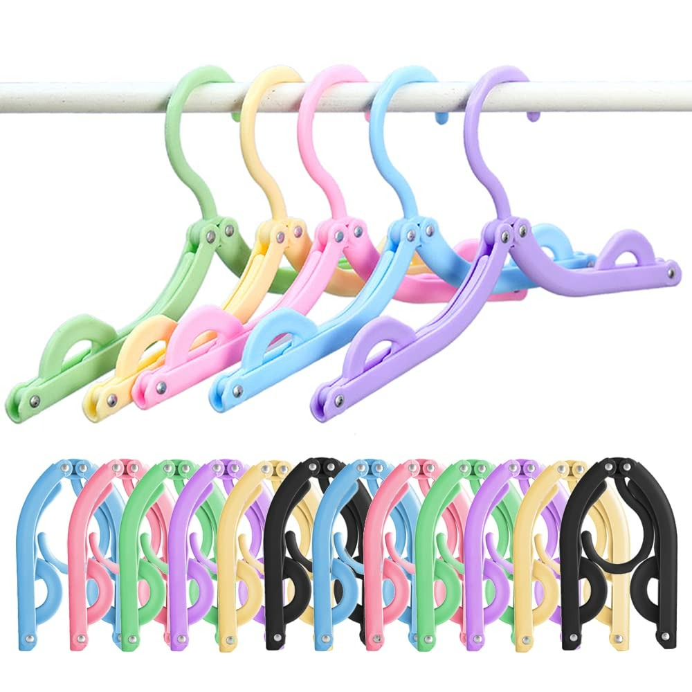 Get 12pcs Travel Folding Hanger Household Hanger Delivered | Weee ...
