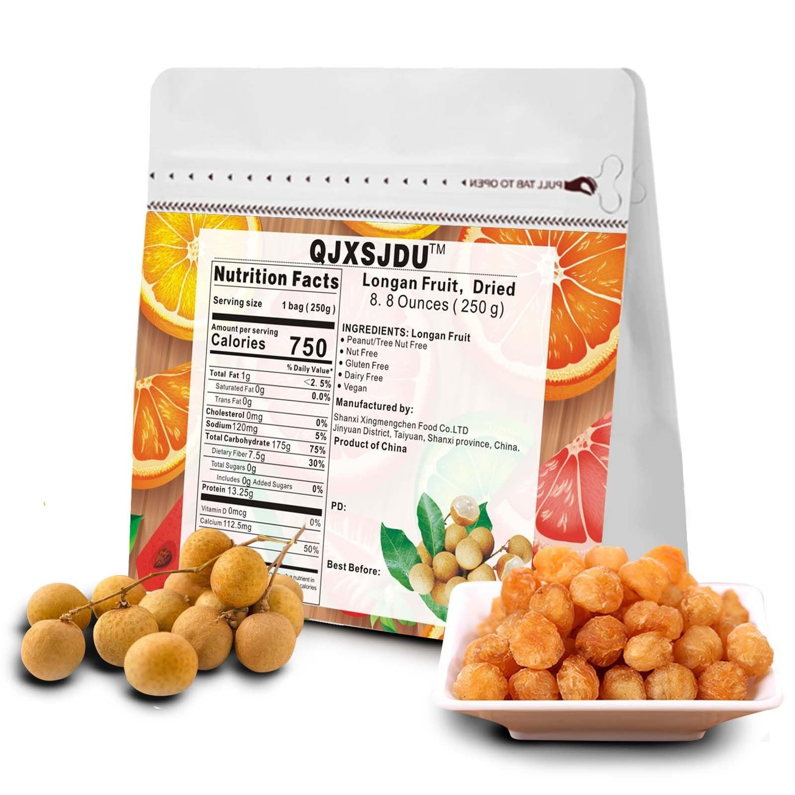 Get Dried Longan(3.5 Oz/100g) Dehydrated Fruit Edibles, Instant Cooking ...