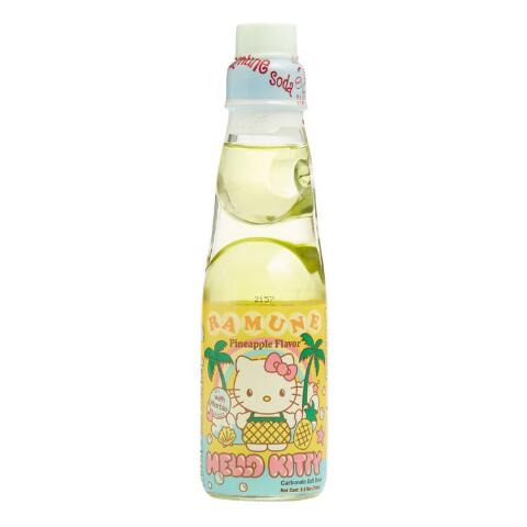 [Ramune x Hello Kitty] Marble Soda (Pineapple) 200ml - Weee!