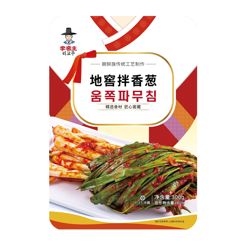 Get Li Jiao main cellar Korean style kimchi, scallions 300g * 1 bag ...