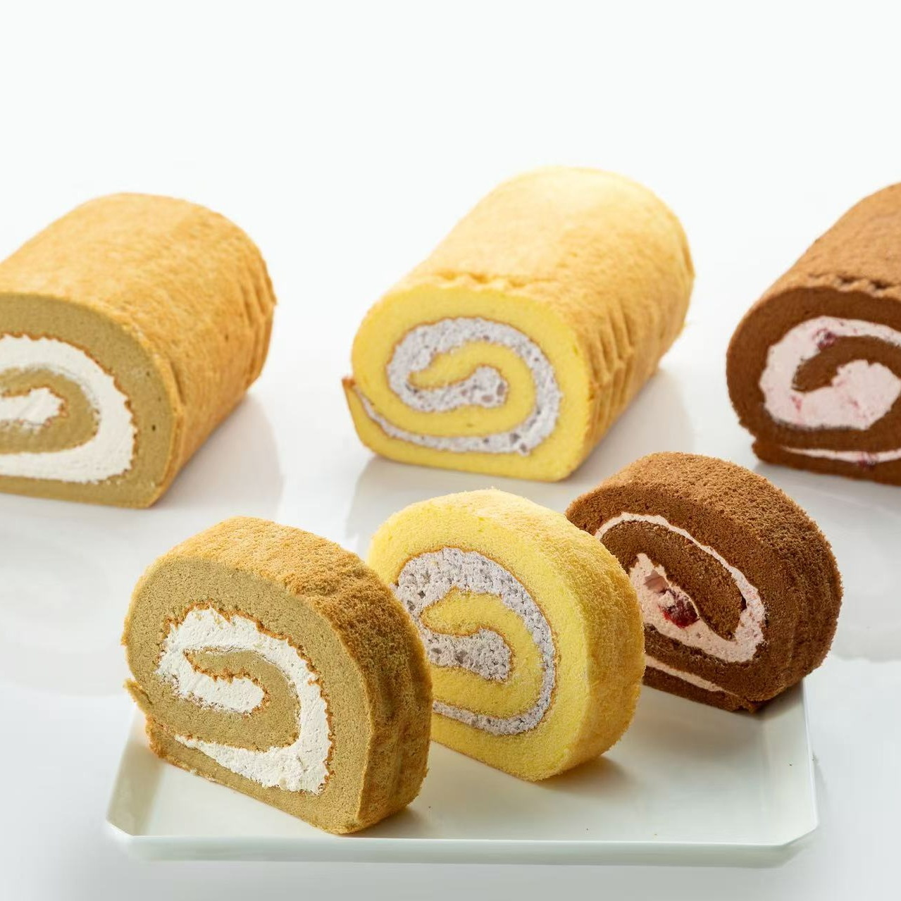Get Swiss Roll Combo(Taro, Mocha, Chocolate Strawberry Delivered | Weee ...