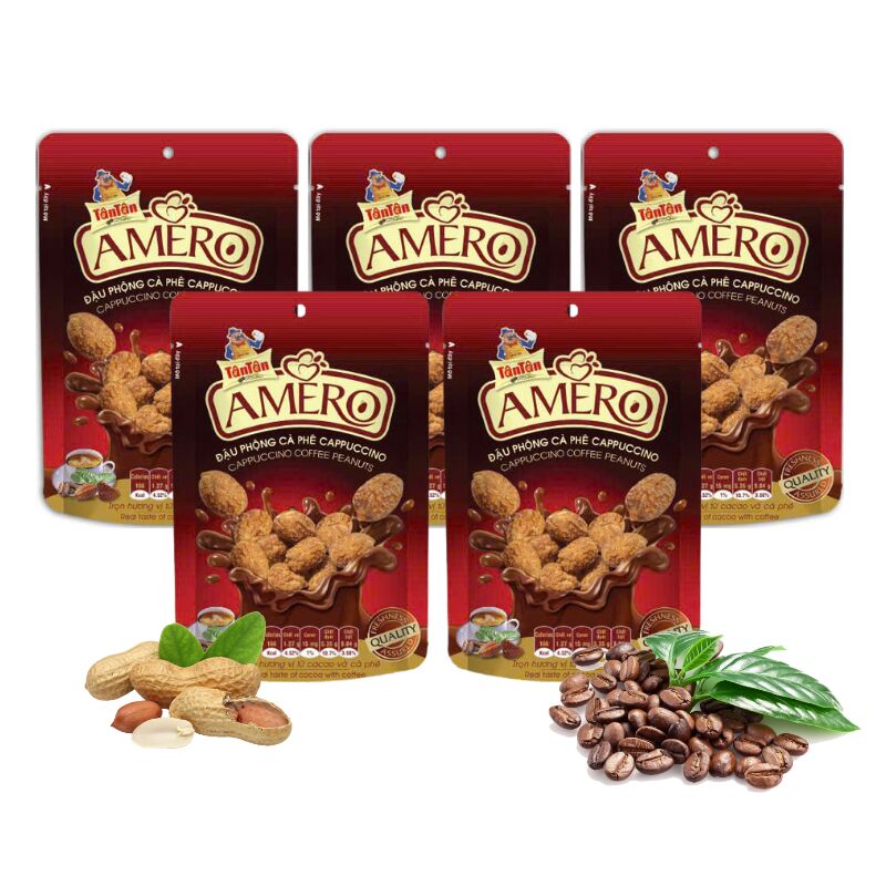 Get [Tan Tan] Cappuccino Peanut 35g x5 packs Delivered | Weee! Asian Market