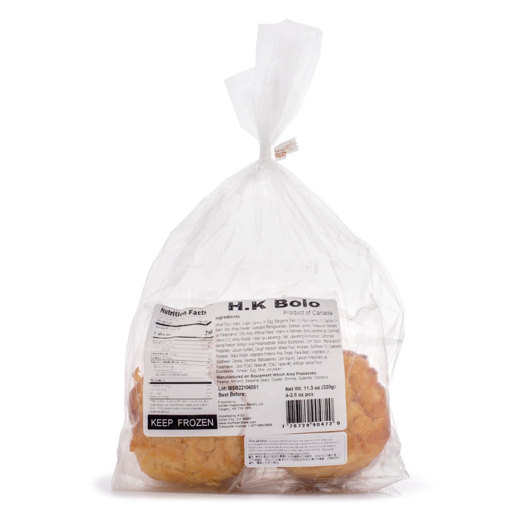 Get Golden Happiness Hongkong Bolo Bun 4pcs Delivered | Weee! Asian Market