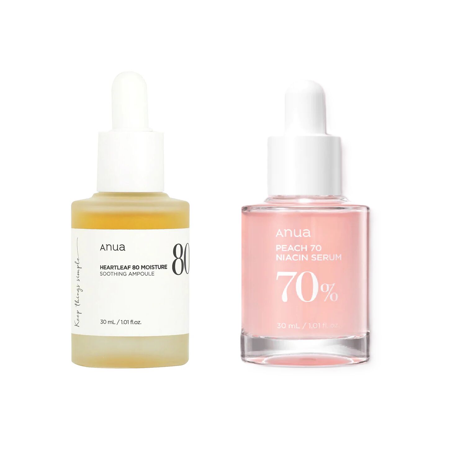 ANUA Starter Set - Peach 70 Serum + 80 Ampoule - Weee!