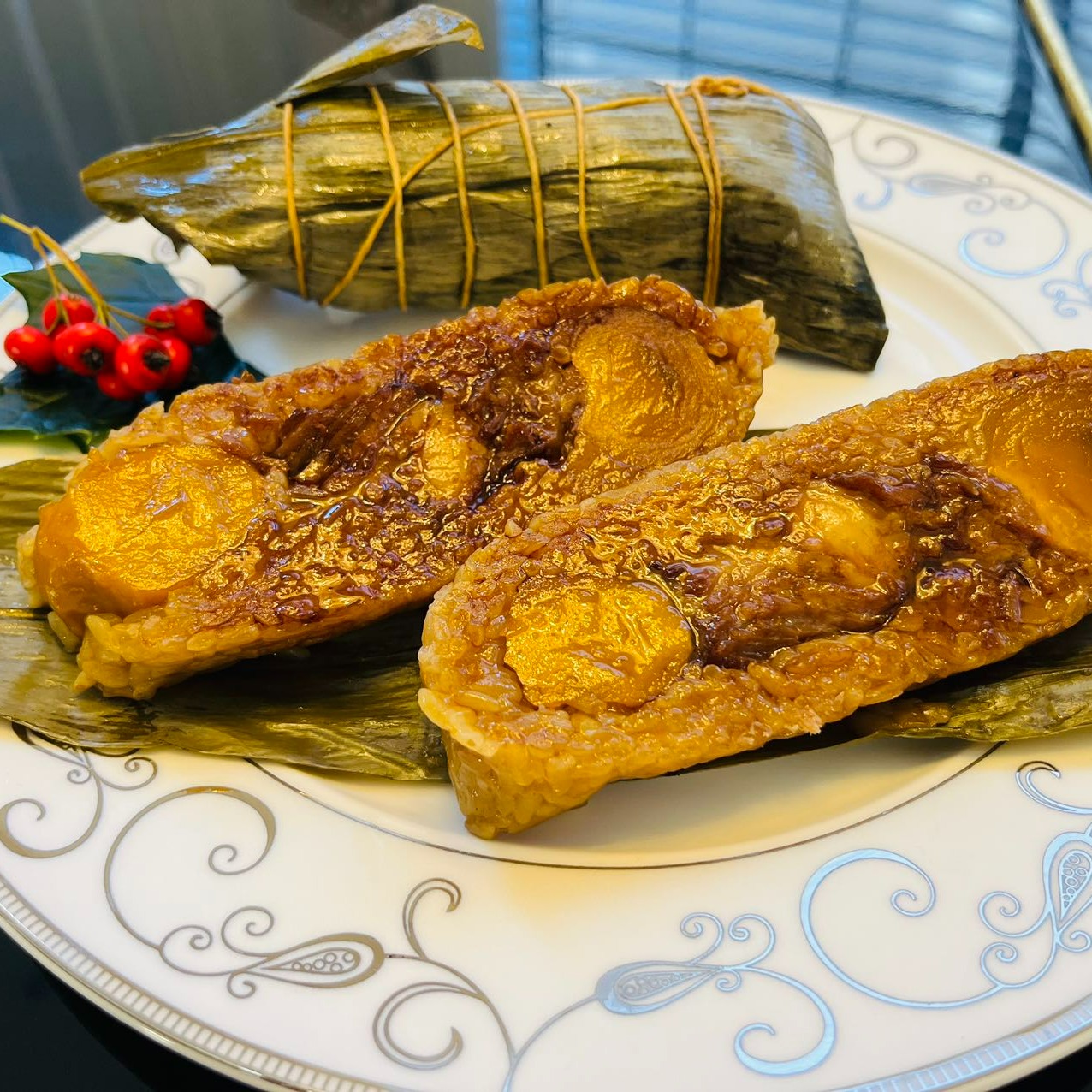 Get Hand-Made JiaXing Zongzi with duck egg and pork 1-1.2lb Delivered ...