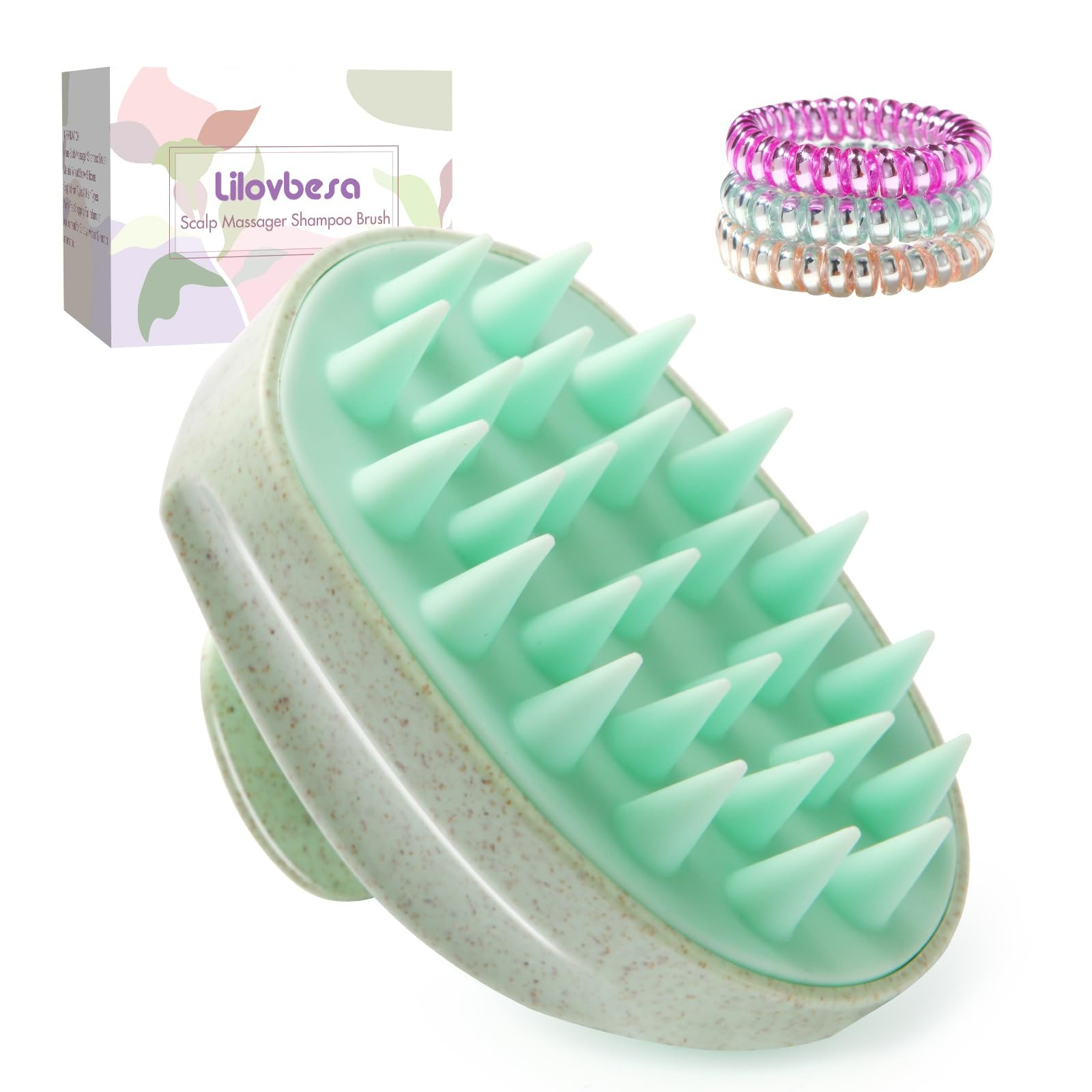 2 in 1 Scalp Scrubber&Massage Comb, Silicone Scalp - Weee!