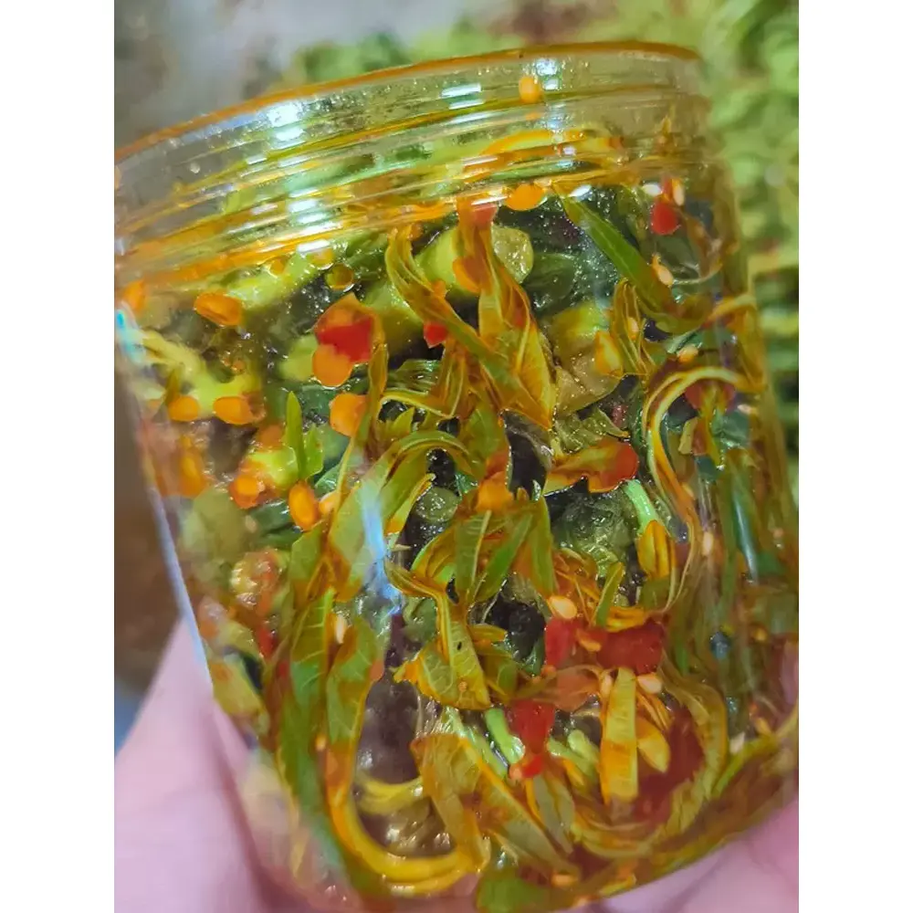 Enshi Mountain Chinese Toon salad Spring sprouts open jar 300g*1 bottle - Weee!