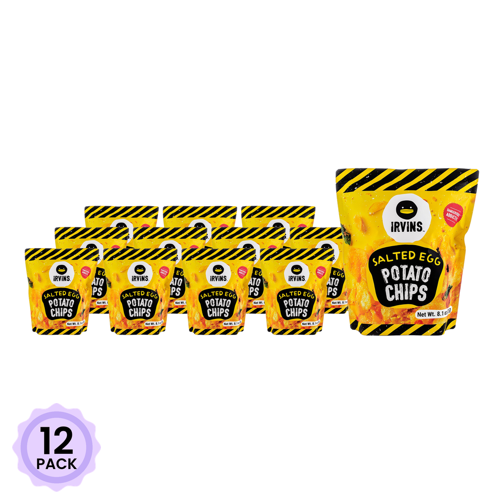Get Irvins Salted Egg Potato Chips 230 g*12 pack Delivered | Weee! Asian Market