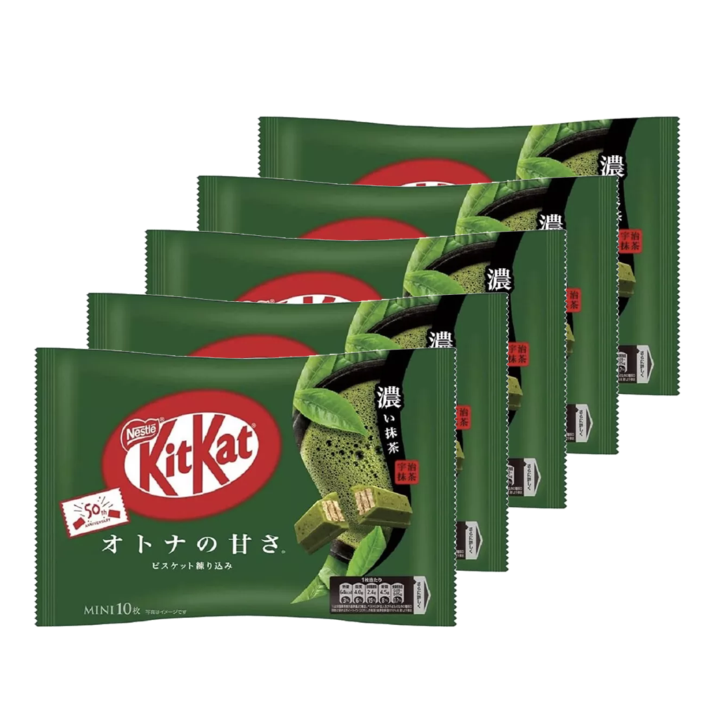 NESTLE KitKat Green Tea Matcha Flavor 11pcs (Pack of 5) - Weee!