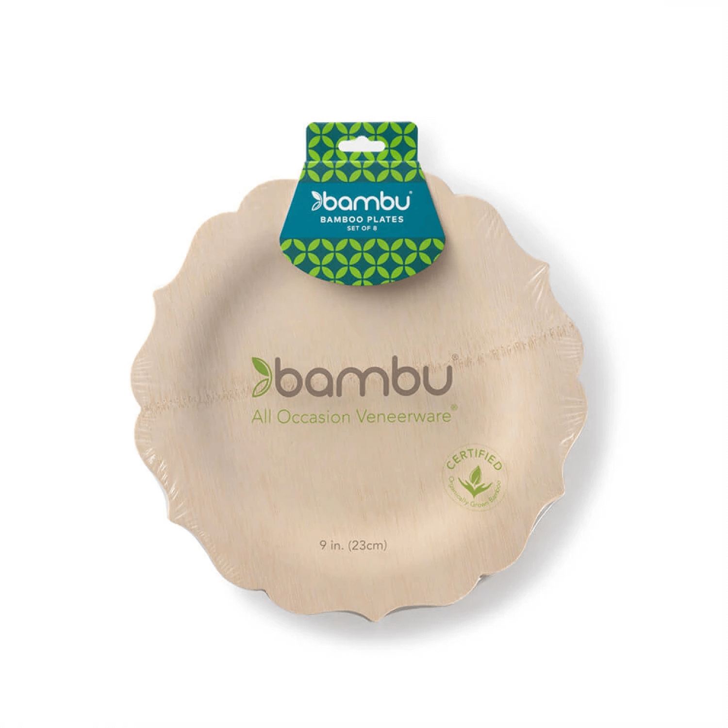 Get Bambu Veneerware Fancy Bamboo Plates - 9 inch Delivered | Weee ...