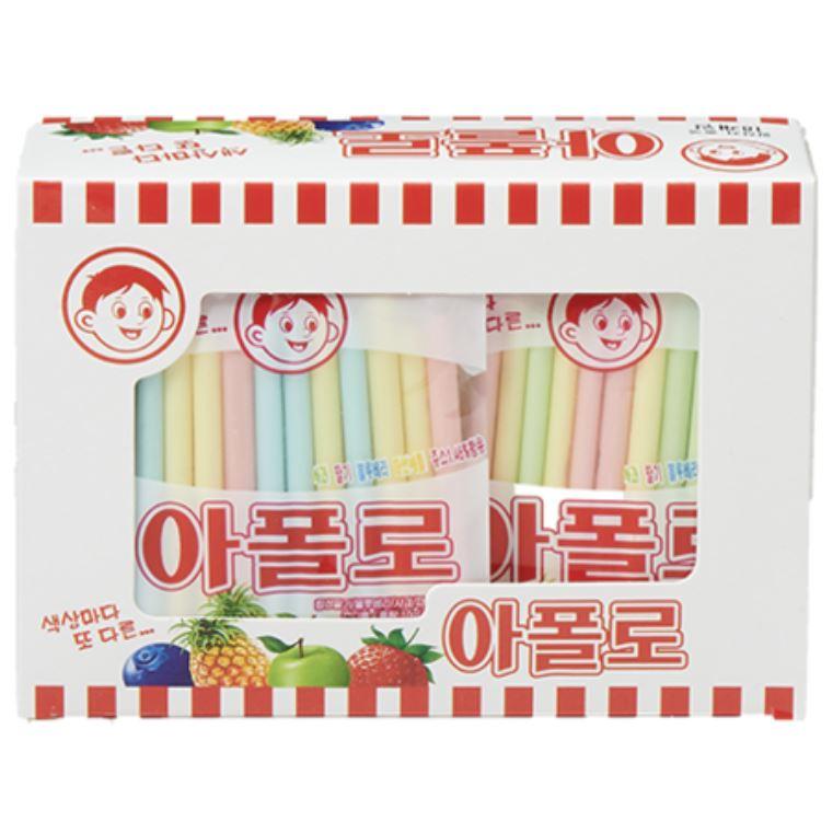 Apollo Straw-type Korean Old School Childhood Snack (10g x 18packs) - Weee!
