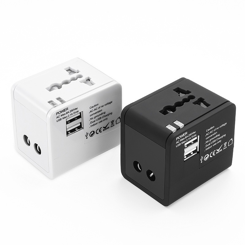 Get Universal Global Travel Adapter with Multi-functional USB Charging ...