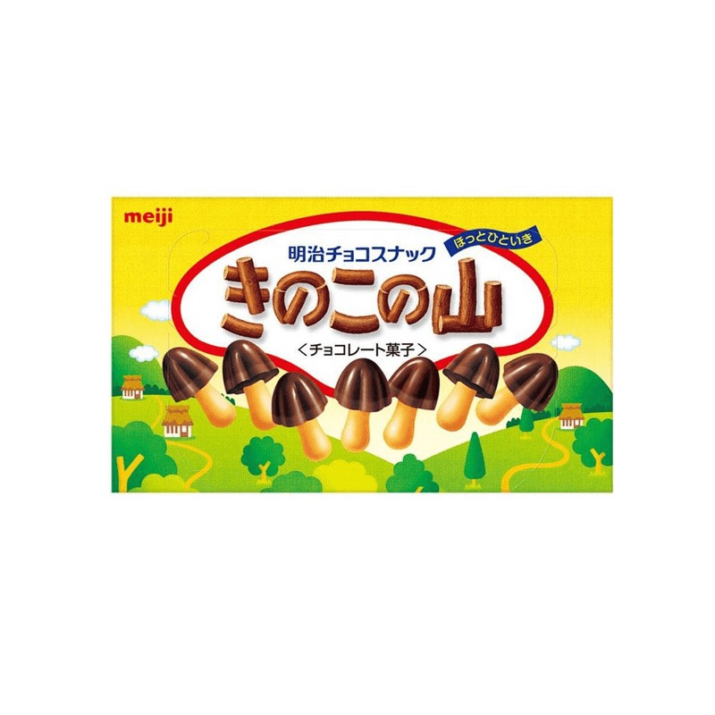Get Meiji Mushroom Chocolate Flavour Biscuits 74g Delivered | Weee! Asian Market