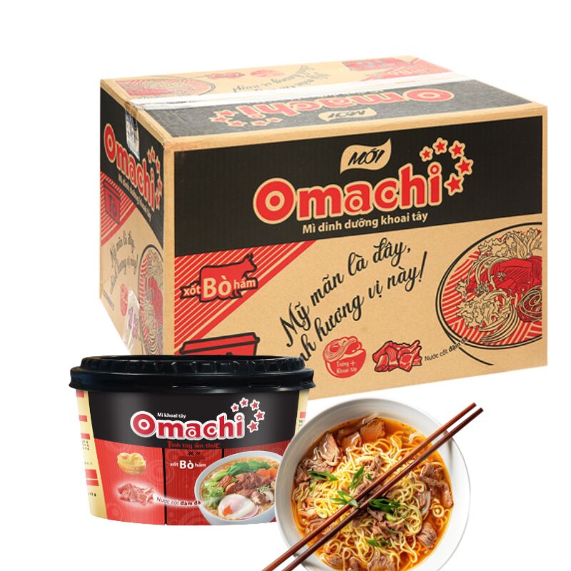 Omachi 牛肉泡麪箱裝 24袋裝 - Weee!