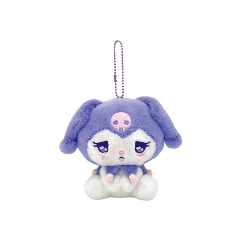 Sanrio Mascot Holder-Kuromi / Expression Crying With Tear - Weee!