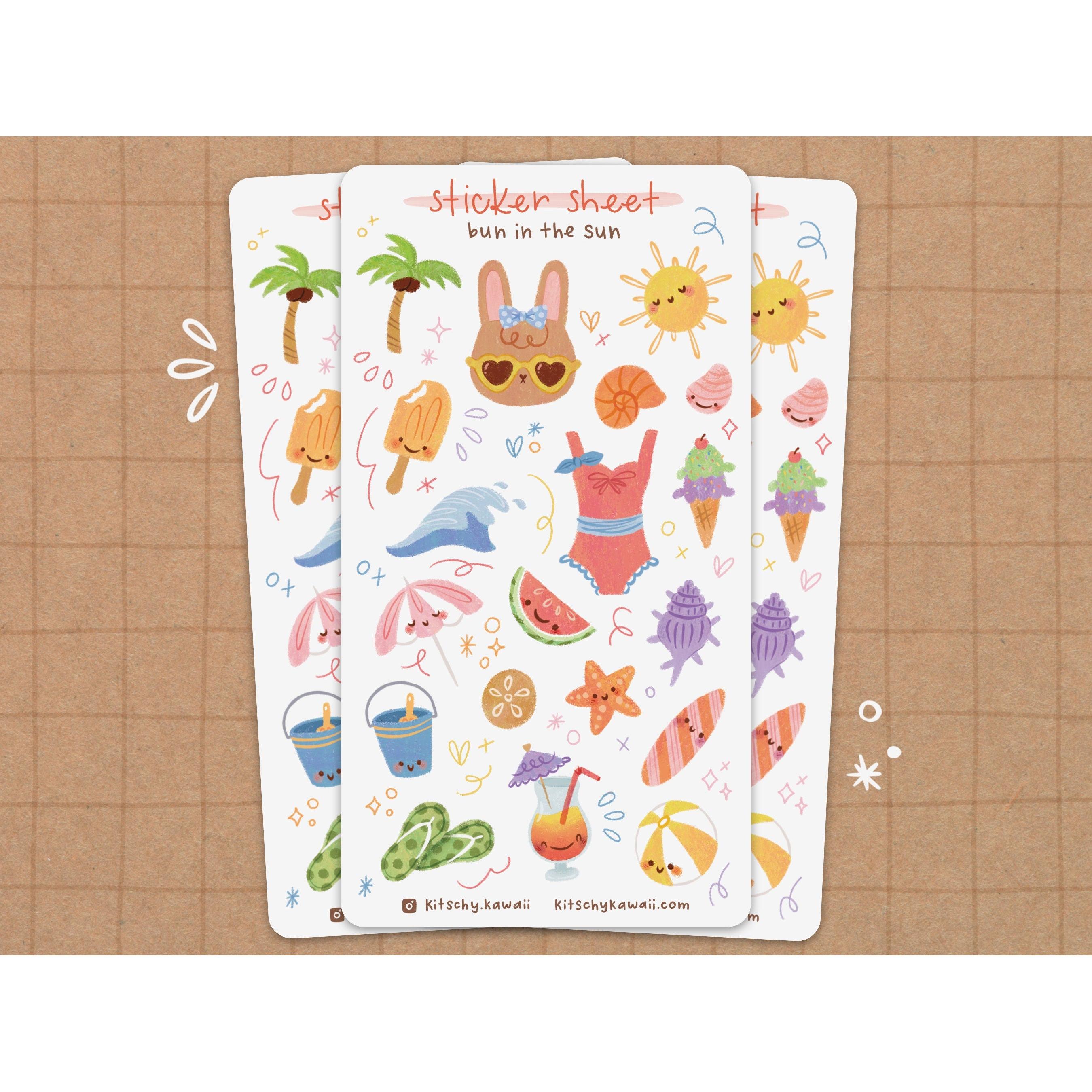 Summertime Vinyl Sticker Sheet - Weee!