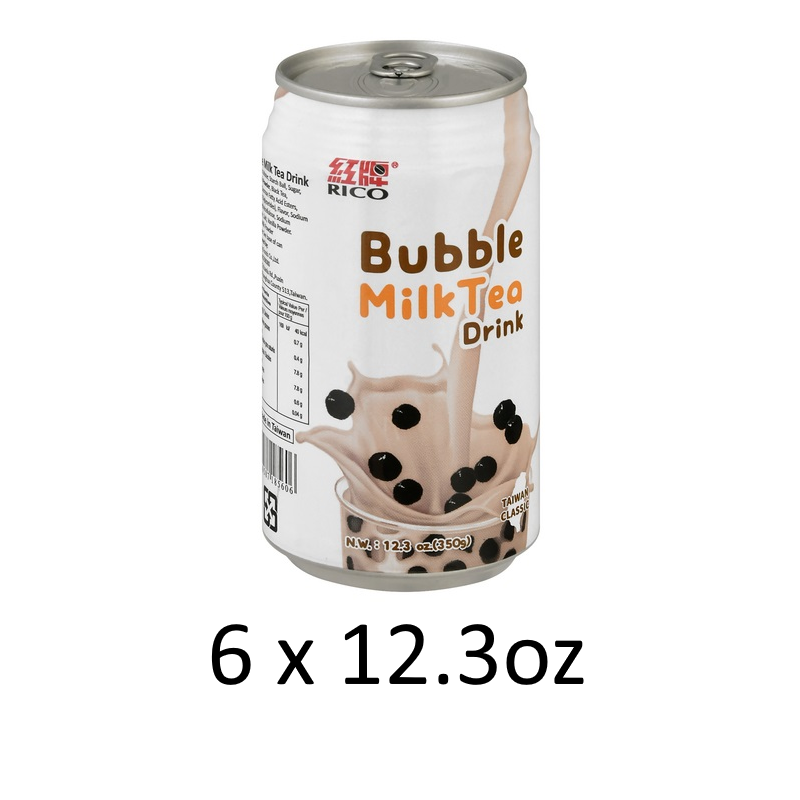 Get Rico Bubble Milk Tea Drink 12.3 oz pack of 6 Delivered | Weee ...