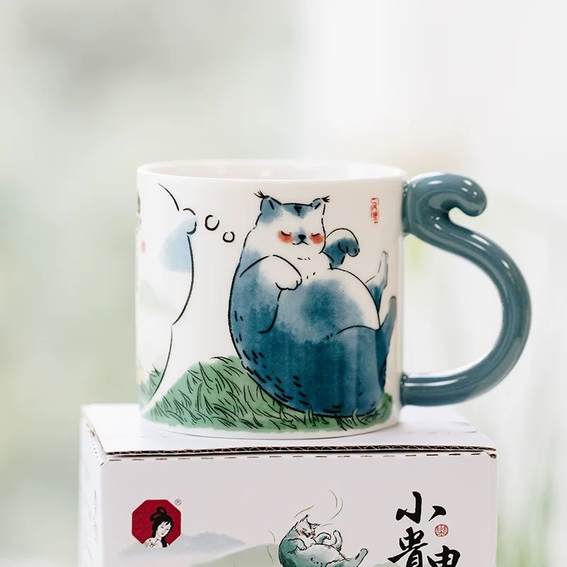 ChaYanYueSe Blind Selection 250ml Ceramic Mug Monster Friend Series 1 ...