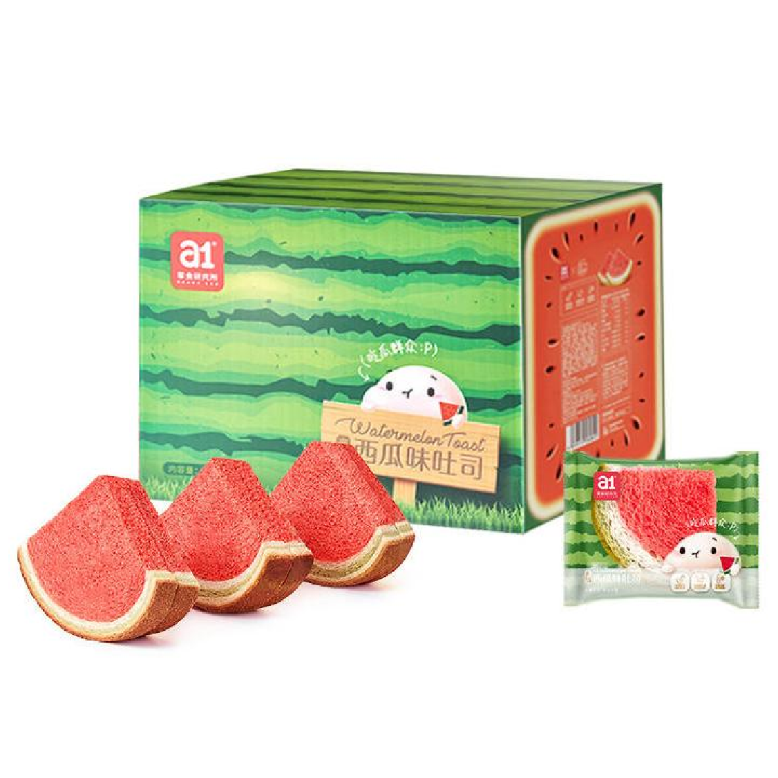 Get A1 Snacks Institute Watermelon Toast Soft Bread 480g (about 8-10 ...
