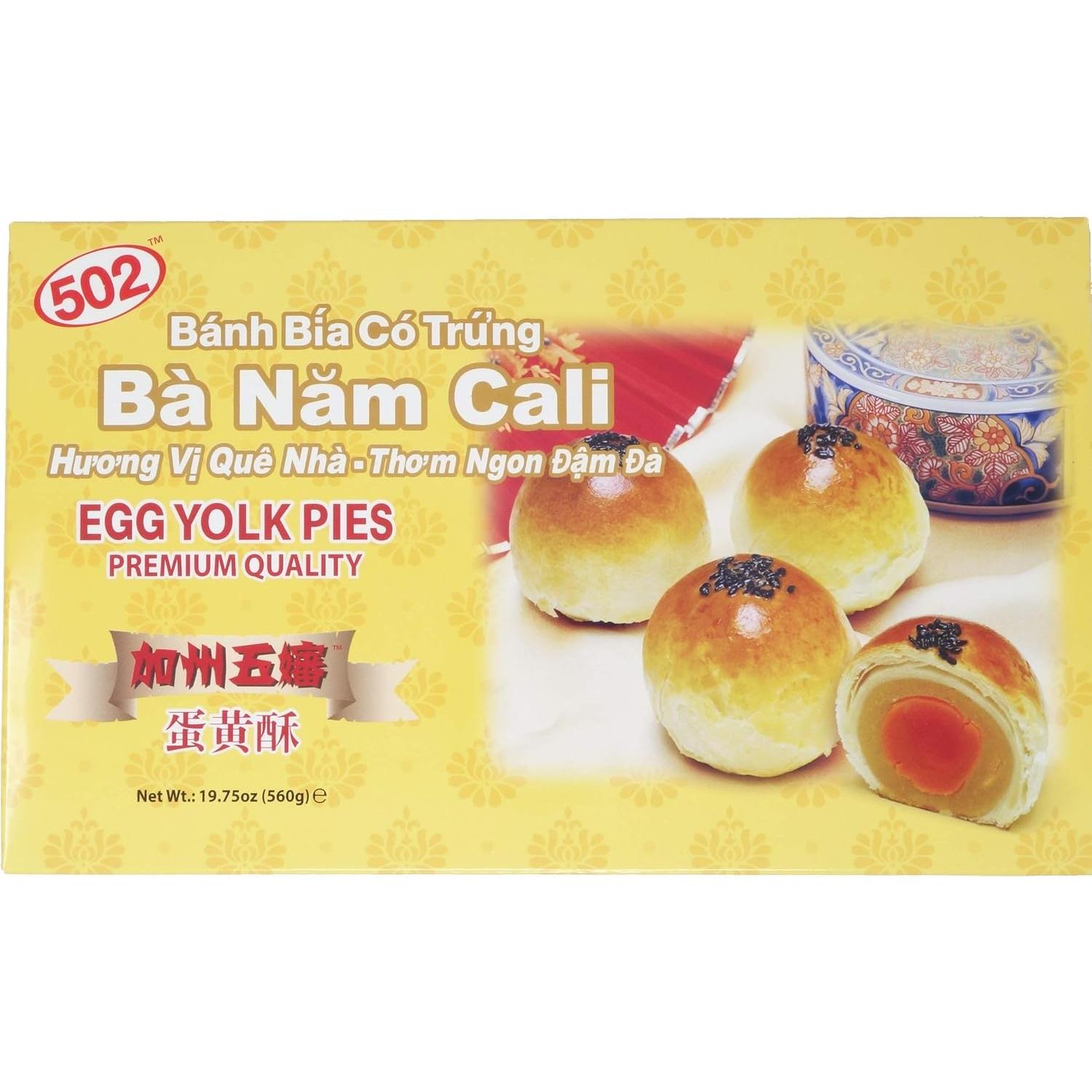 Get Ba Nam Cali Egg Yolk Pies 19.75 oz Delivered | Weee! Asian Market