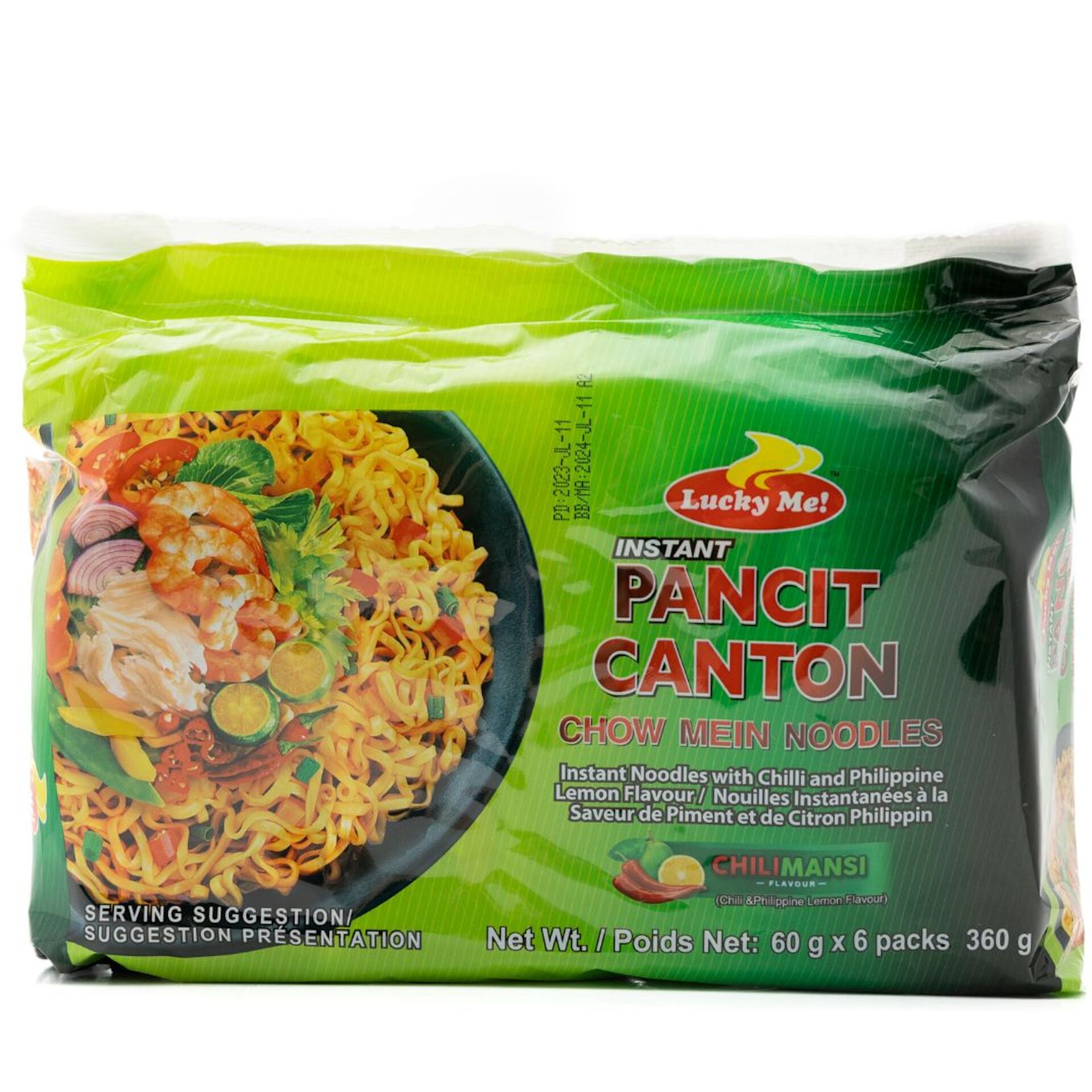 Get Lucky Me Pancit Canton - Chilimansi pack of 6 Delivered | Weee ...