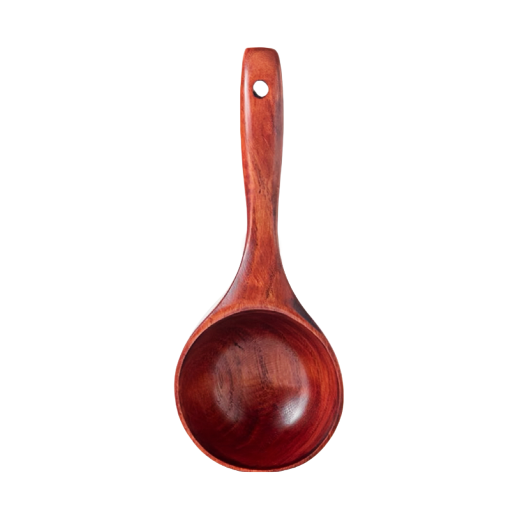 Get Japanese Large Wooden Spoon, Natural Quercus Wood Core Soup Spoon ...