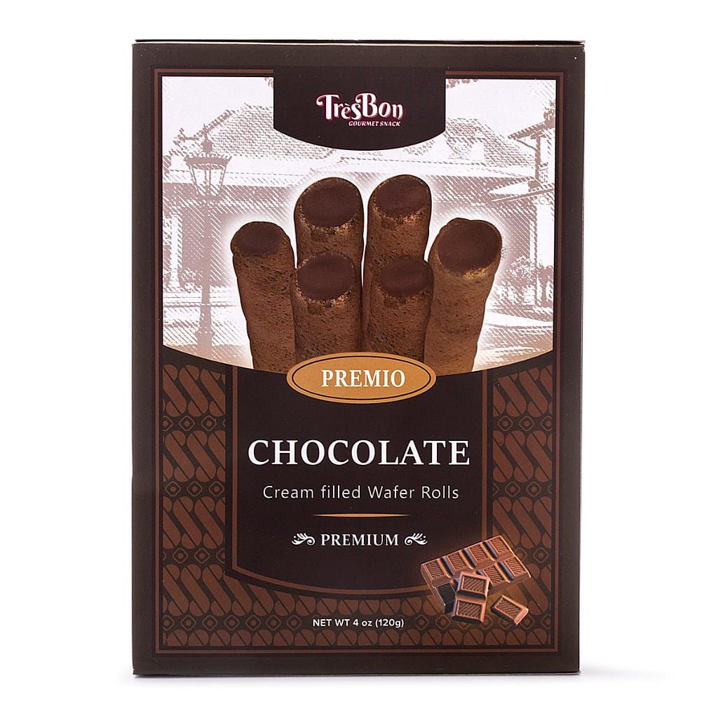 Get Tresbon Premio Chocolate Cream Wafer Roll Delivered | Weee! Asian ...