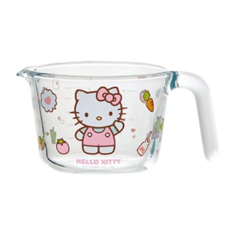 Get Sanrio Glass Graduated Large Quantity Cup/Egg-Beating Cup-Hello ...