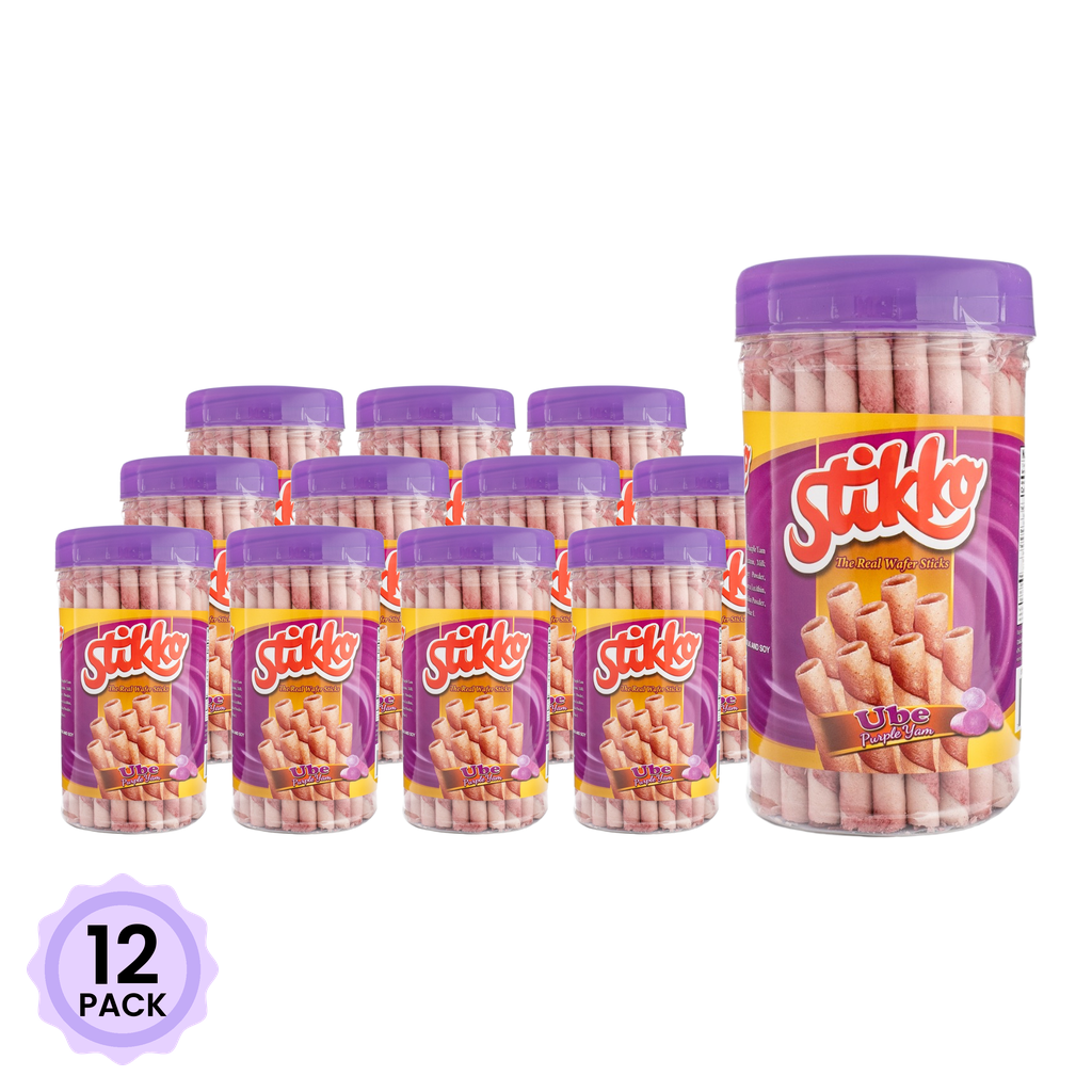 Get Stikko Wafer Sticks Ube, Purple Yam Flavor 390 g*12 pack Delivered ...