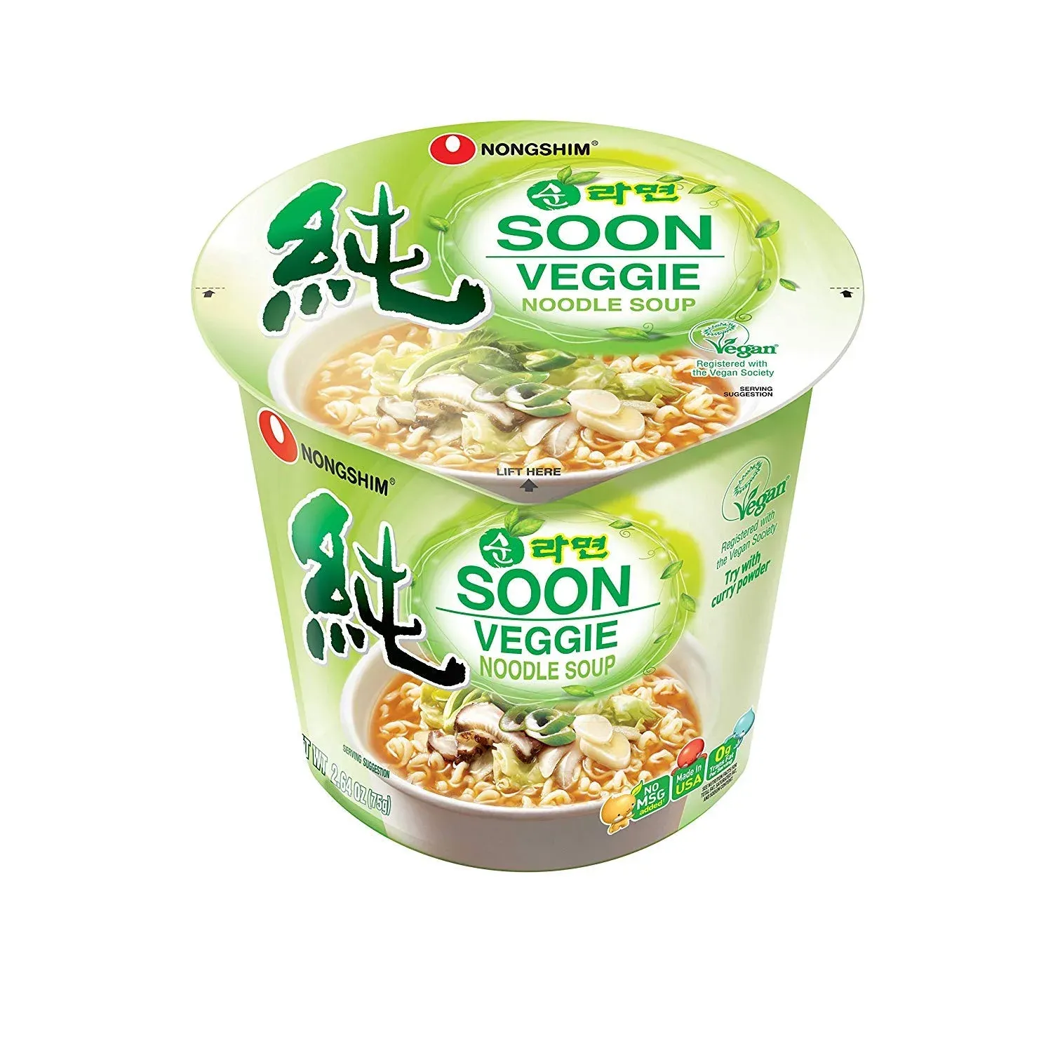 Get Nongshim Veggie Cup Noodles 1 count Delivered | Weee! Asian Market