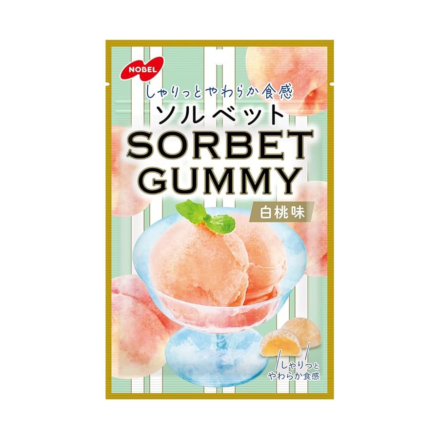 Get NOBEL SORBET GUMMY White Peach Flavor Delivered | Weee! Asian Market