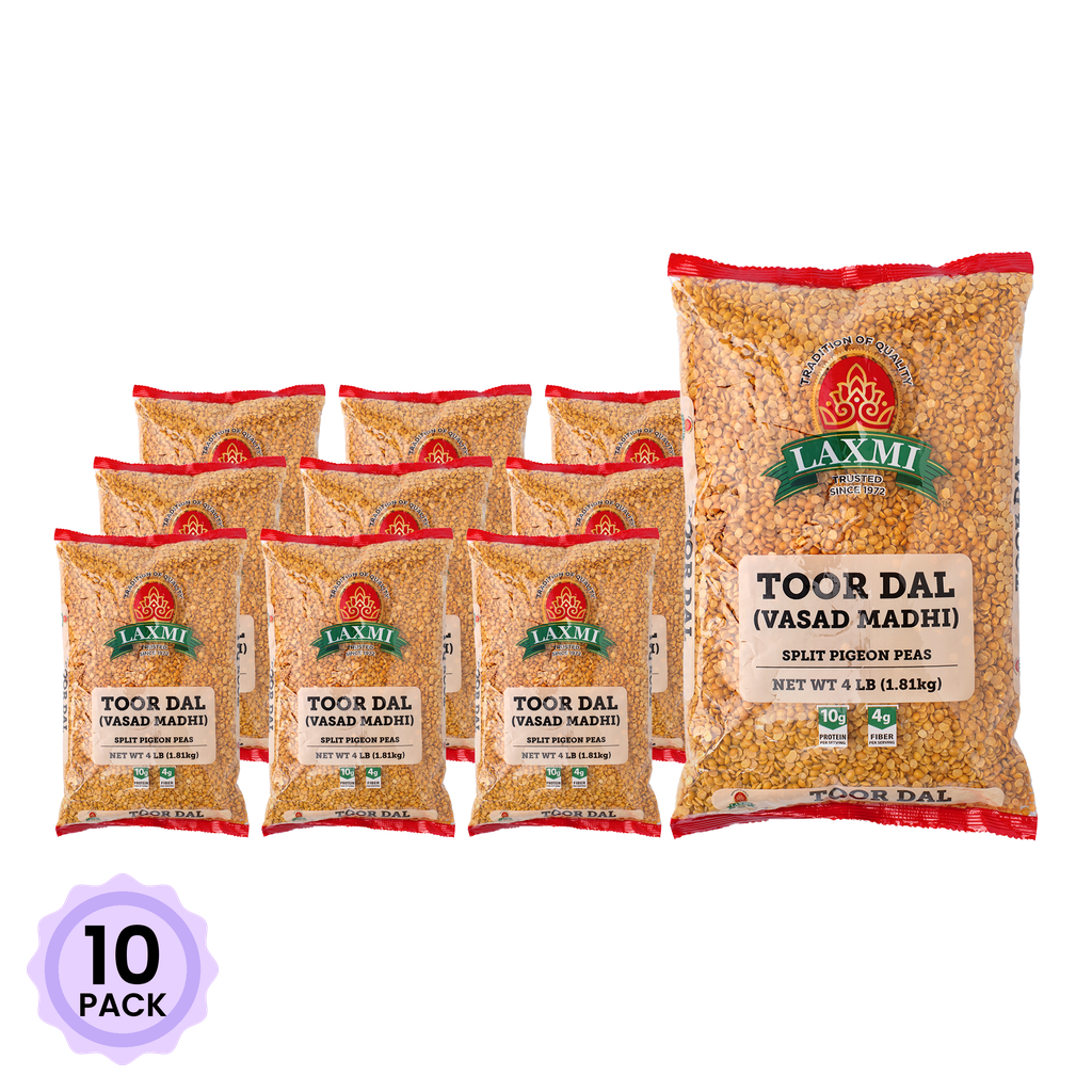 Get Laxmi Toor Dal, Split Pigeon Peas 4 lb*10 pack Delivered | Weee ...