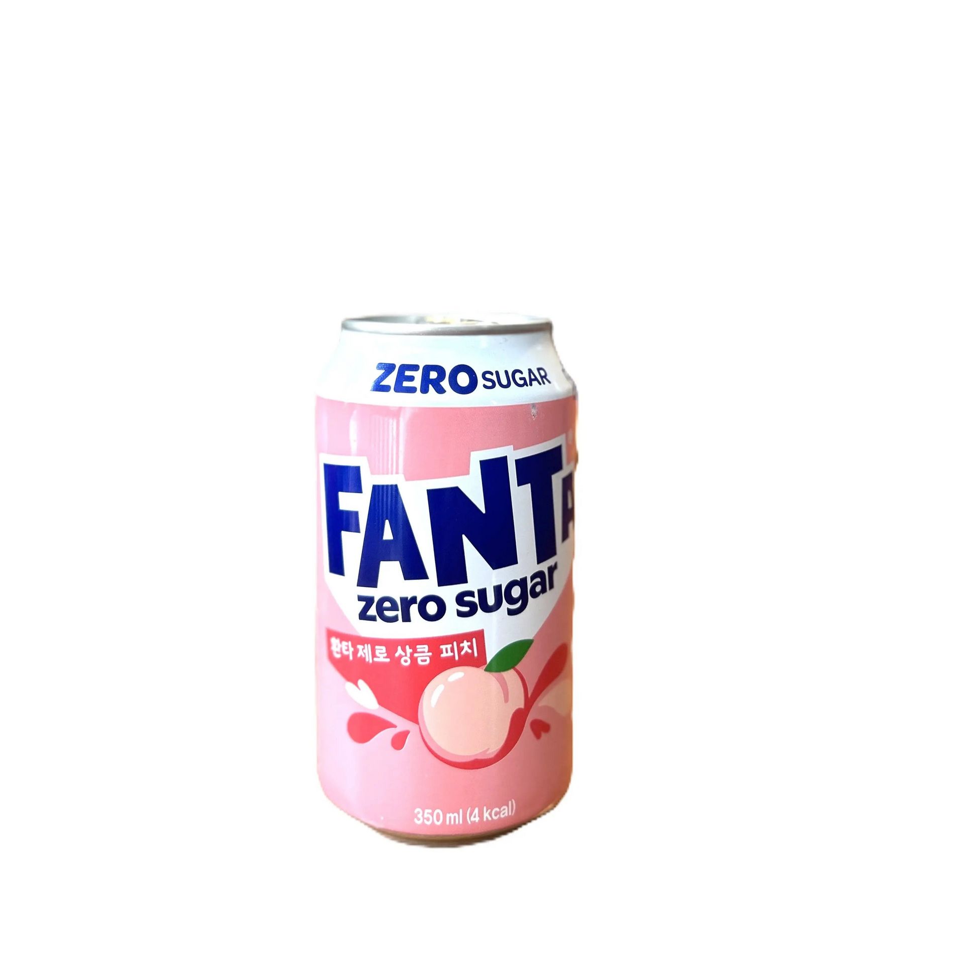 Fanta Zero Sugar Peach 350ml (Korea) - Weee!