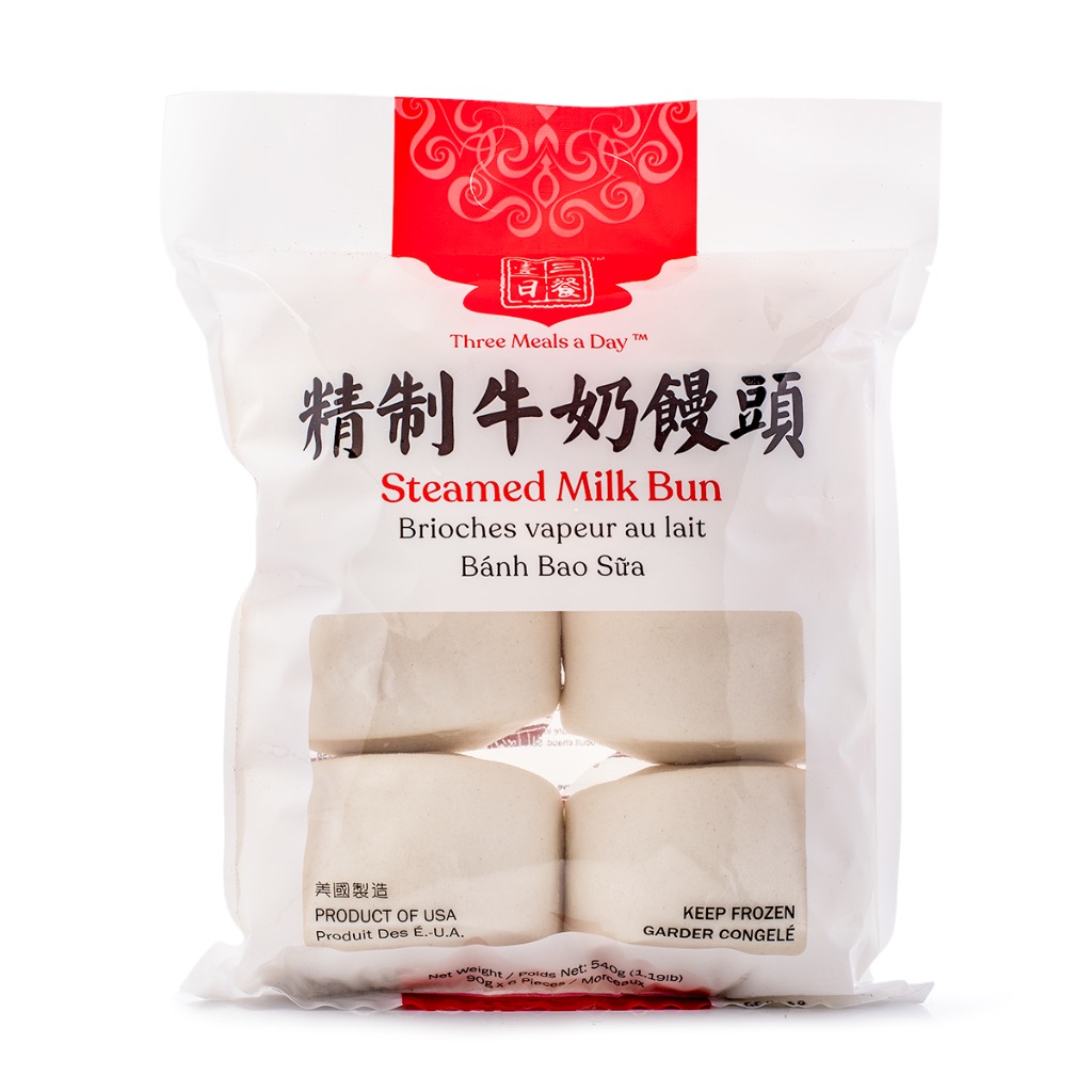 Get Three Meals a Day Steamed Milk Bun, Frozen 540 g Delivered | Weee ...
