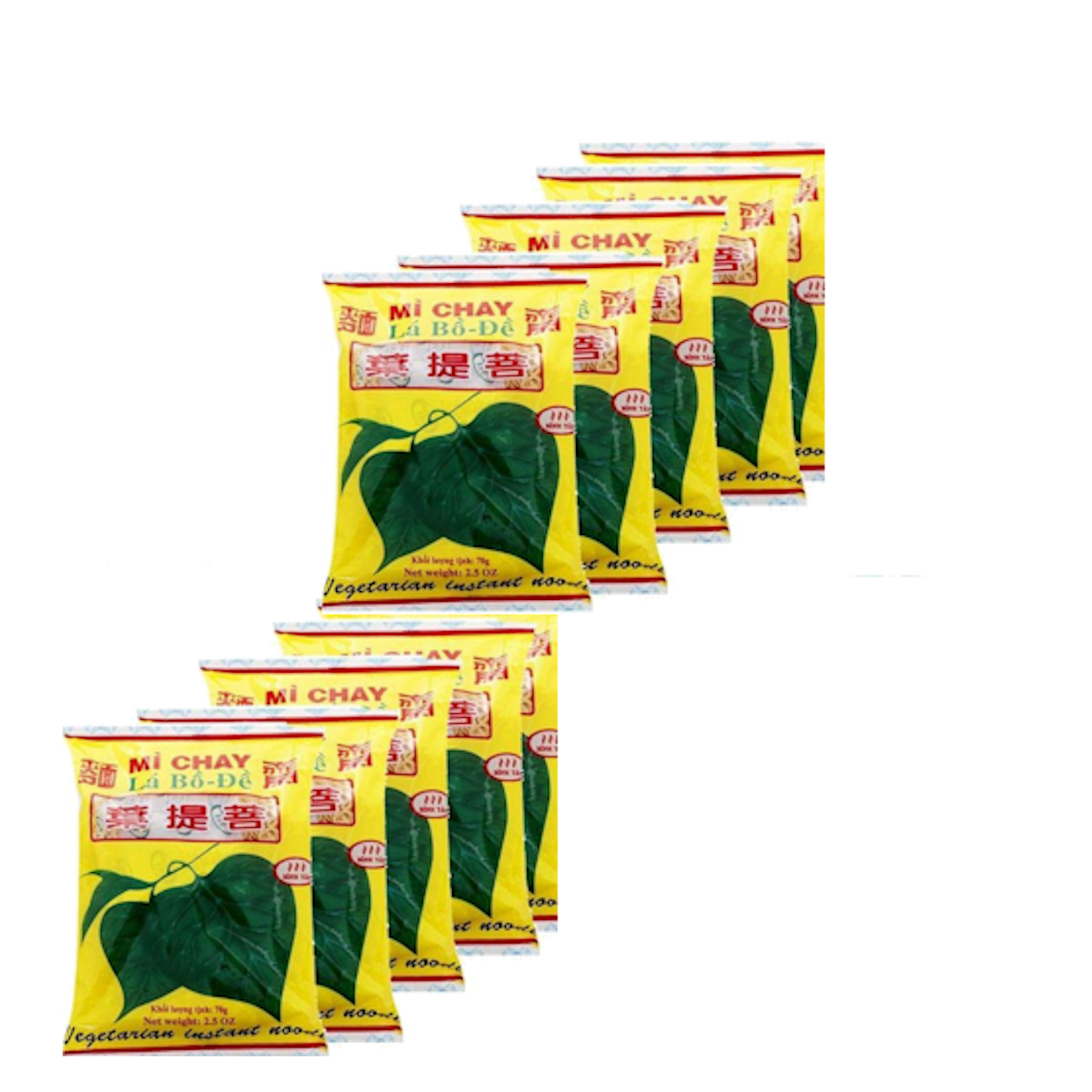 Get Binh Tay Mi Chay La Bo De Vegetarian Instant Noodles pack of 10 ...