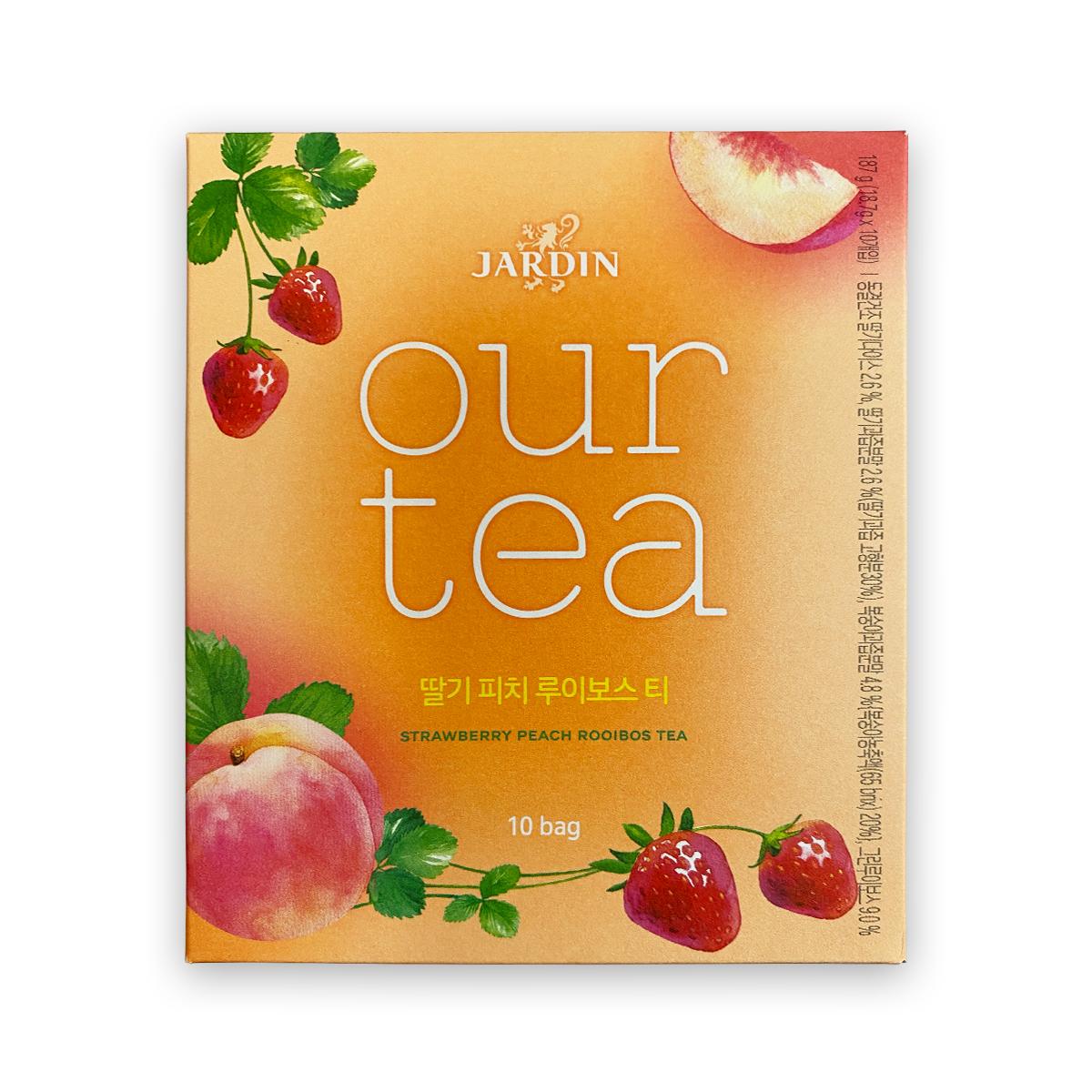 Get JARDIN Strawberry Peach Tea Individually Packaged Hot or Cold Tea ...