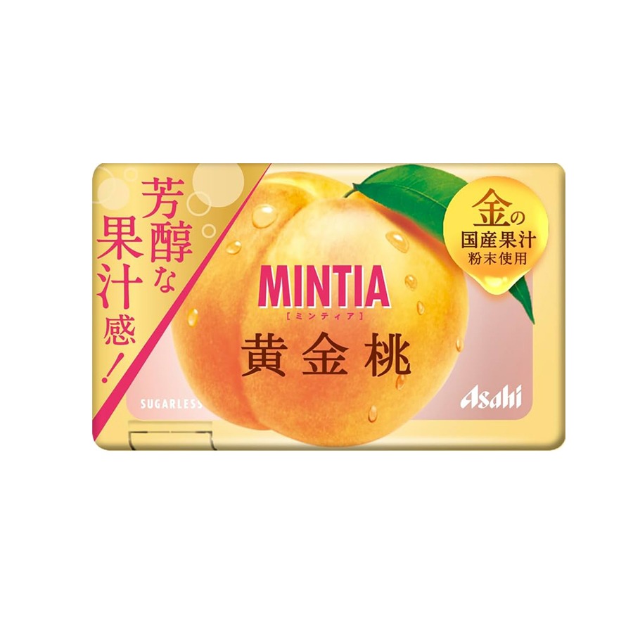 Get ASAHI Mintia Sugarless Mints Golden Peach Flavor 50 tablets ...