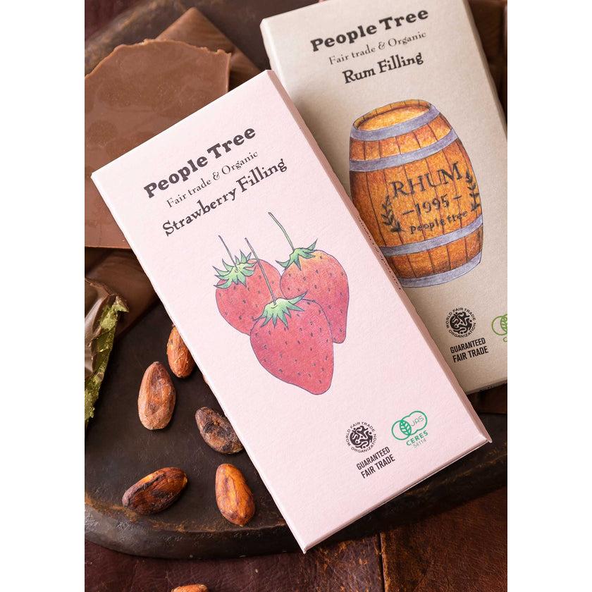 Get People Tree Chocolate Sandwich Strawberry 85g Delivered | Weee! Asian Market