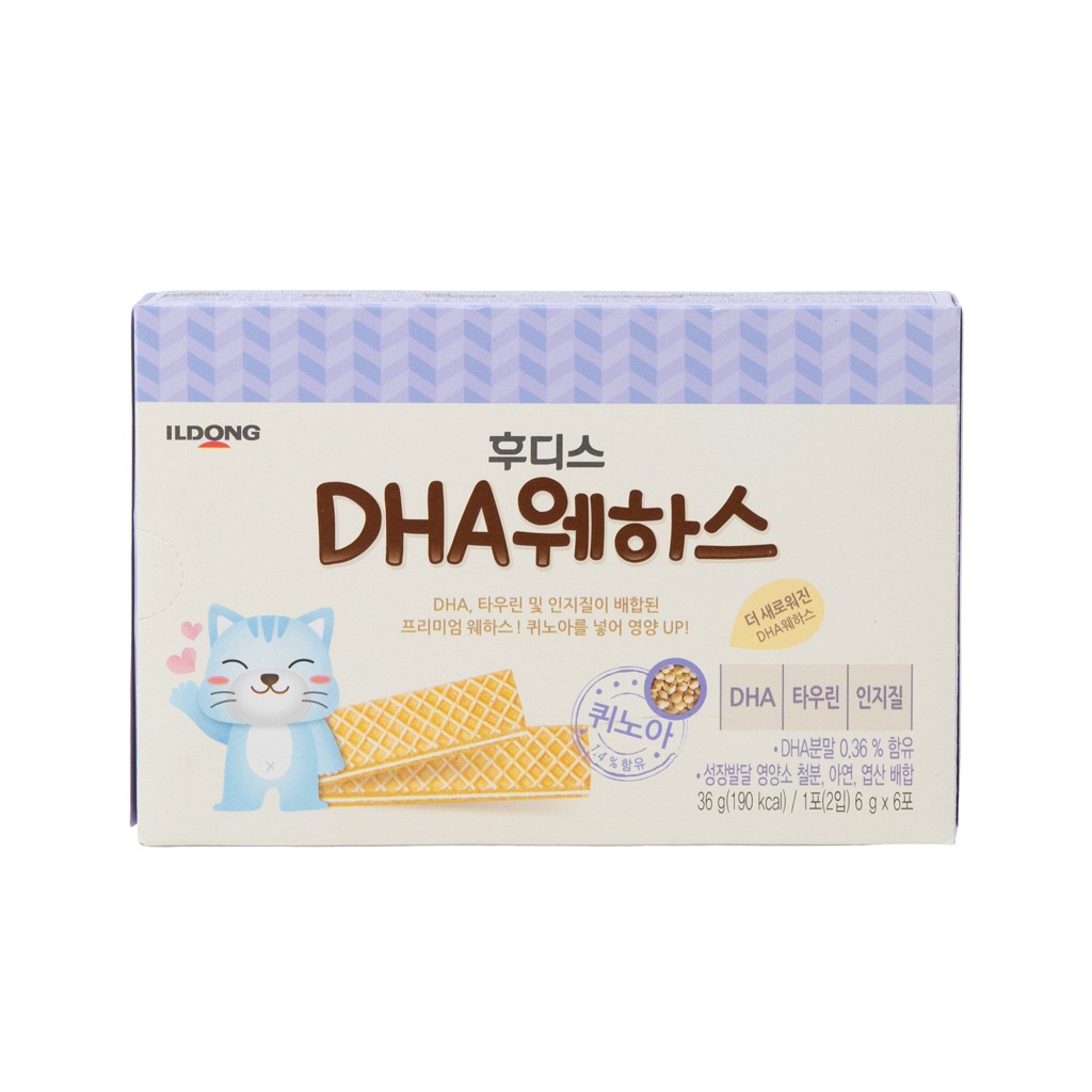[ILDONG] DHA Baby Wafer 36g x 6pcs - Weee!