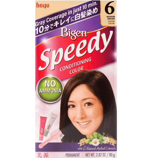 Get Japan Hoyu Bigen Speedy Color # 6 Medium Brown 40g+40g Hair Dye ...