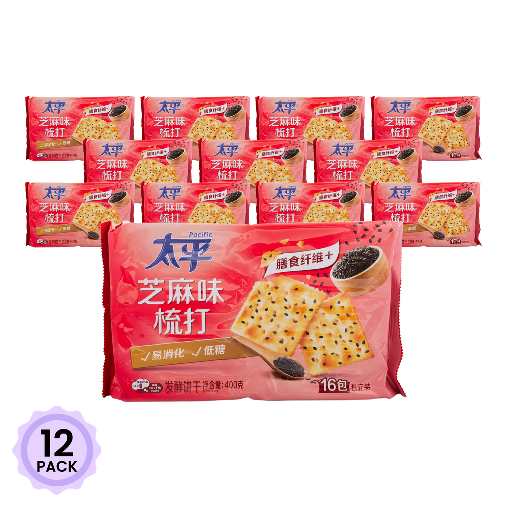 Get Pacific Soda Crackers, Sesame Flavor 400 g*12 pack Delivered | Weee ...